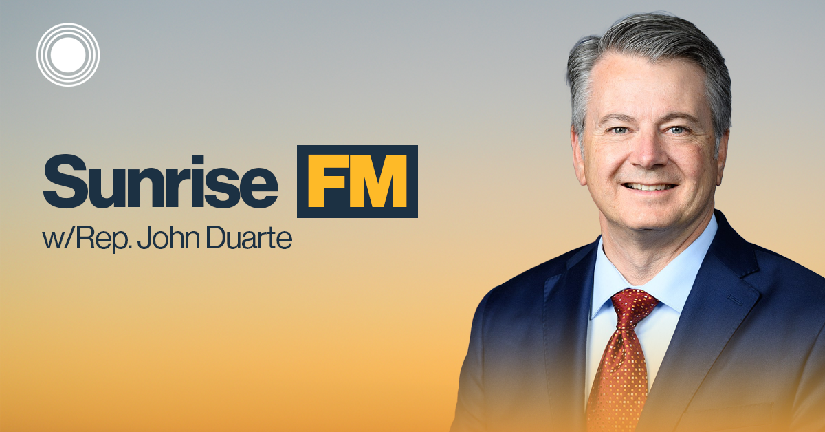 Sunrise FM: Rep. John Duarte on new House gig, Speaker McCarthy and Day ...