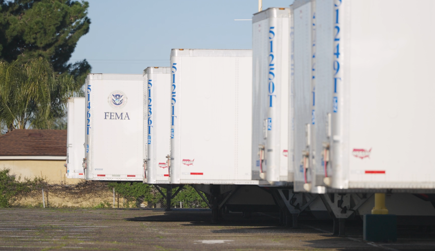 FEMA sets up supply trailers at Fresno Fairgrounds