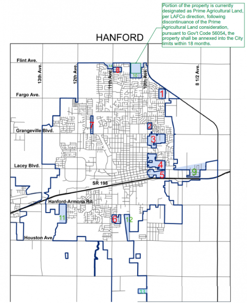 Hanford agrees to annex six county islands